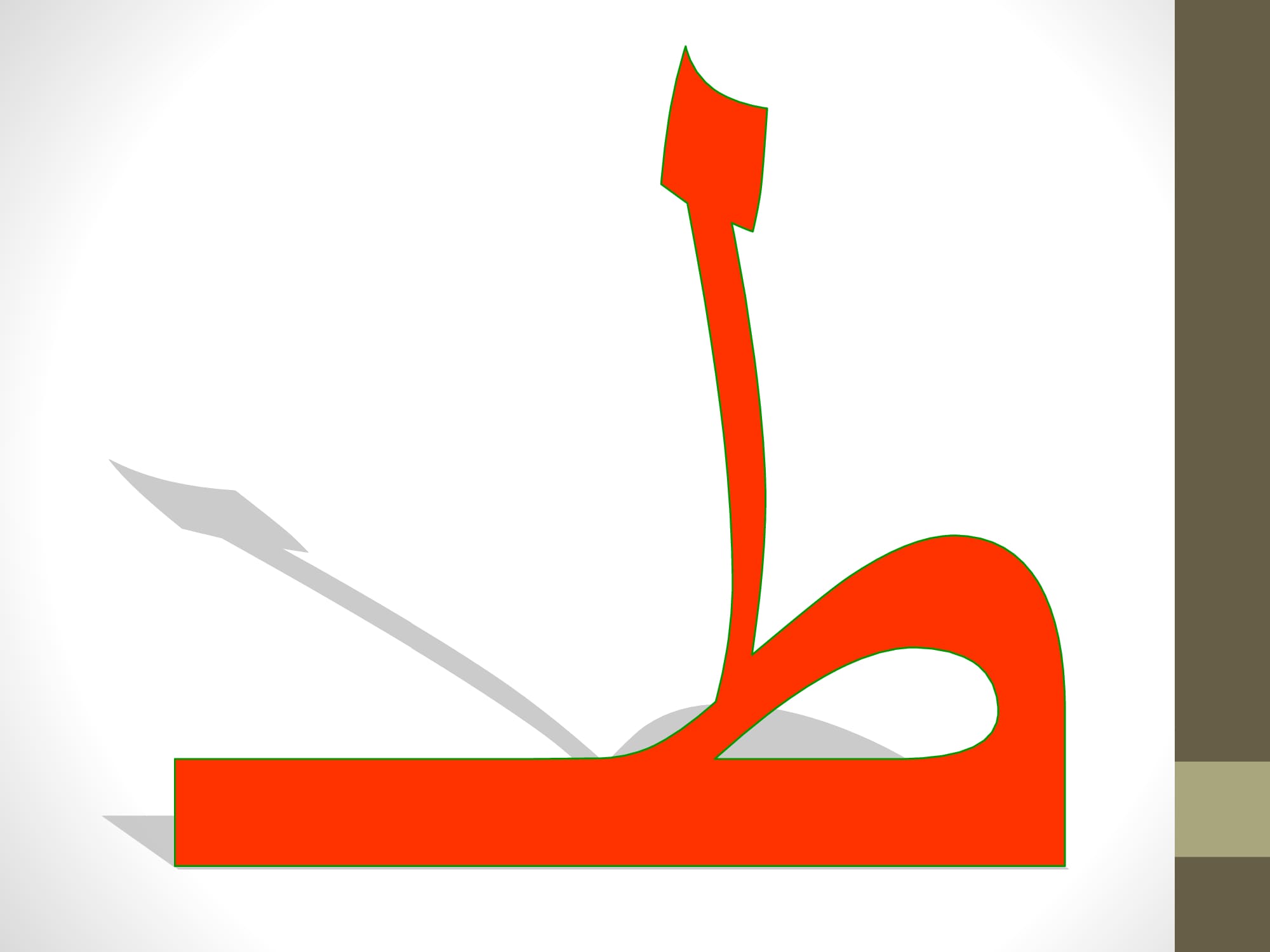 بوربوينت مواضع و حركات حرف الطاء حروفي